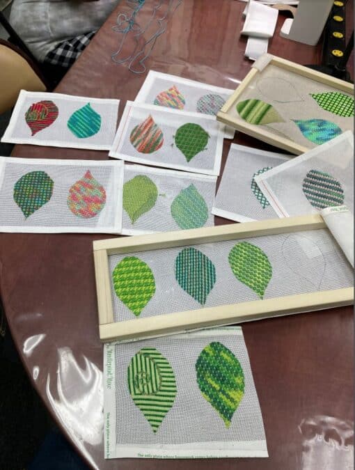 Layers of Leaves Gallery – Needlepoint Now